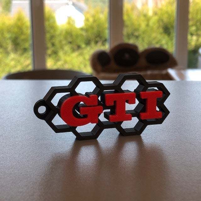 Free STL file Key Ring GTI V2・3D printer design to download・Cults