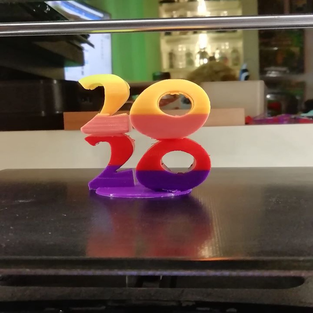 Free 3D file 2019-2020 Happy NEW YEAR・3D printable model to download・Cults