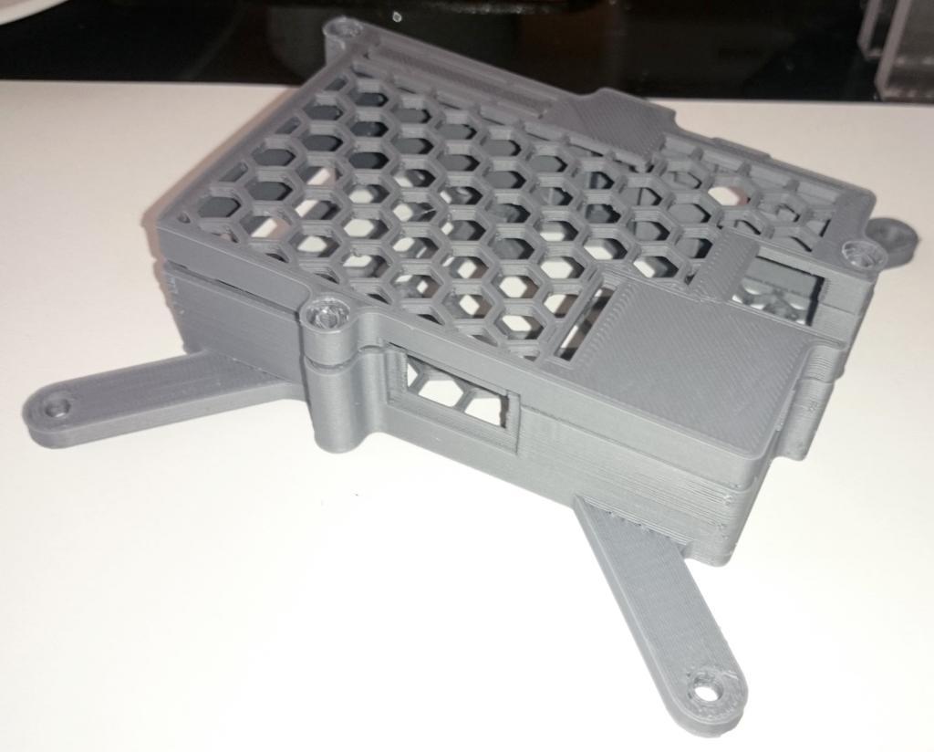 STL-Datei Neu gestaltete "Futuristische Box für Raspberry Pi B" (VESA ...
