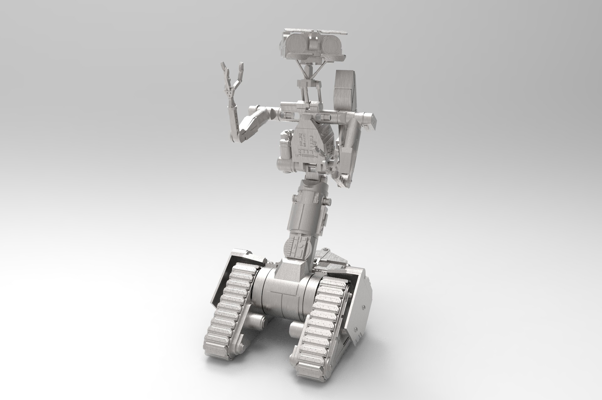 3D file Robot number 5 Short circuit 2 johhny 5・Template to download ...