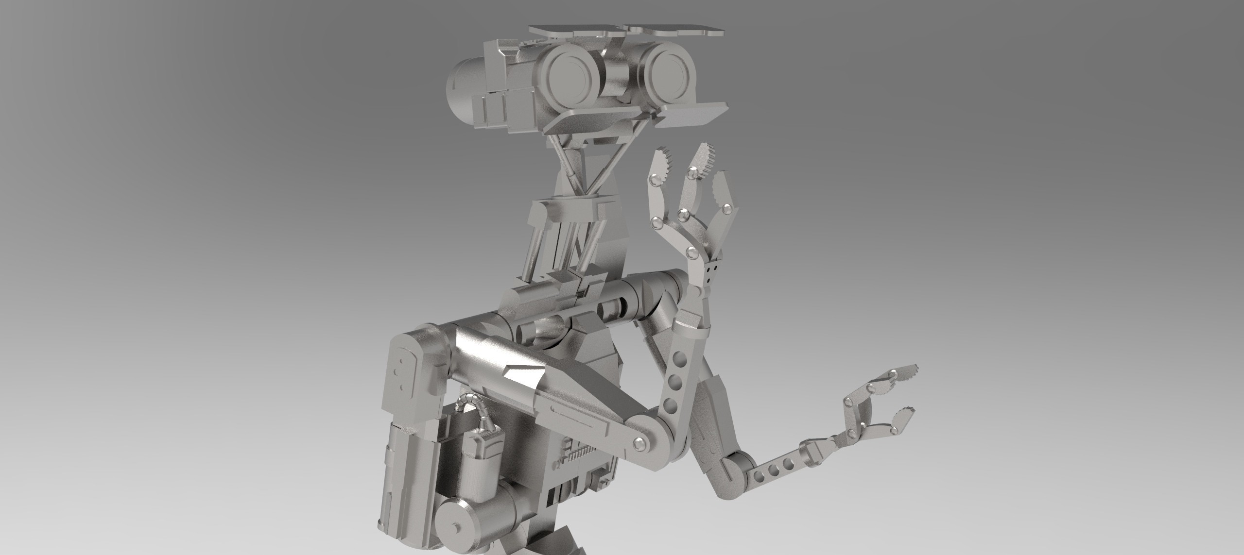 3D file Robot number 5 Short circuit 2 johhny 5・Template to download ...