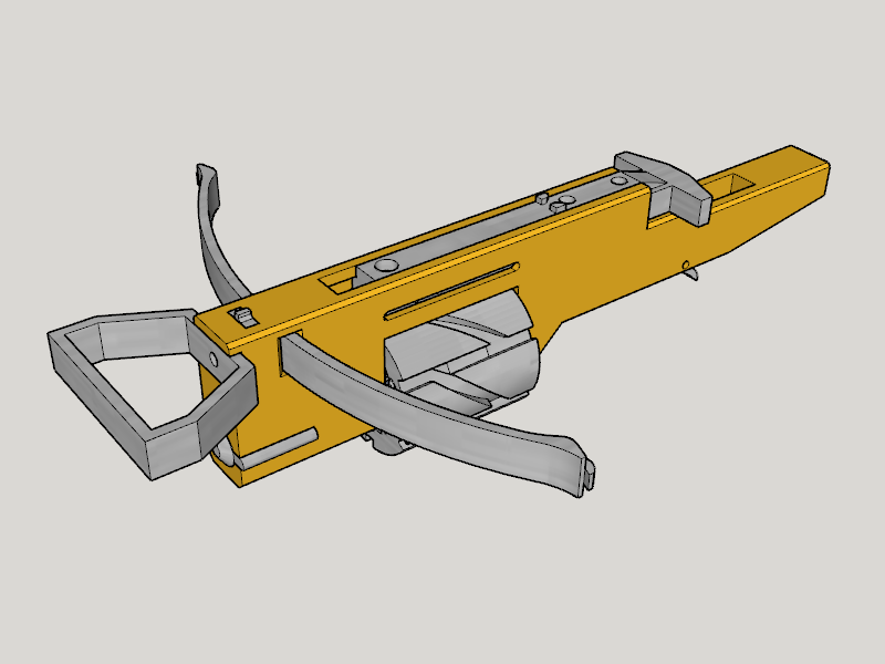 3D file Zig Zag Revolver Cross Bow V1.0 (3D Print Kit Bow)・3D printing ...