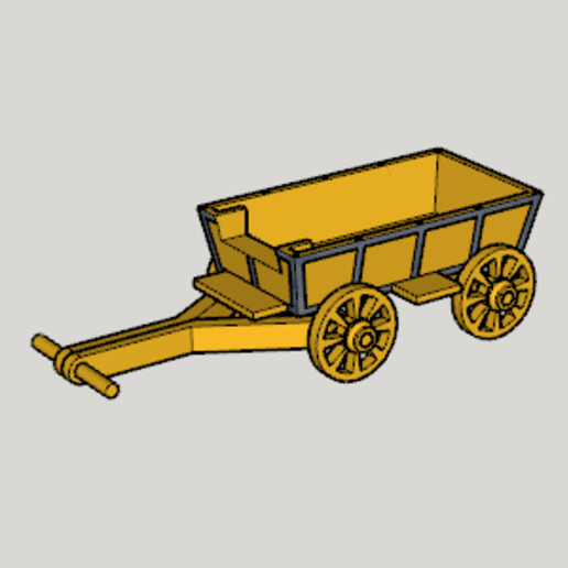Download free 3D printing files Western Covered Wagon ・ Cults