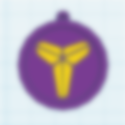 Download free STL file Kobe "Black Mamba" Bryant #8 #24 Keychain ...