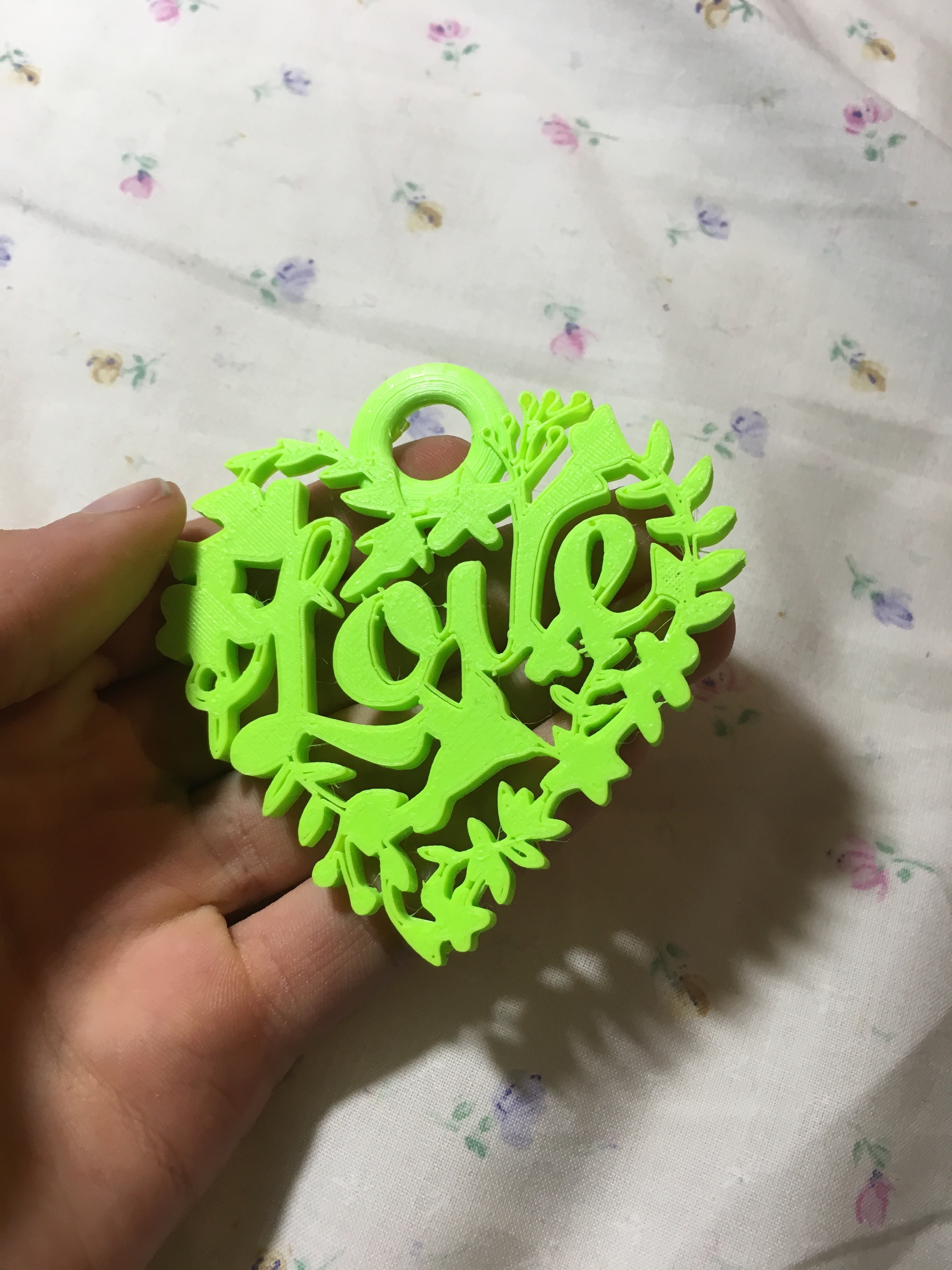 3D printed Love key ring • made with Cube・Cults