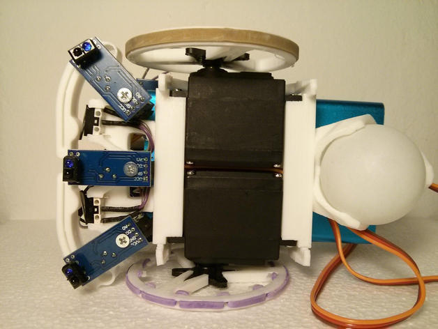 Free STL file Dasaki 2WD robot chassis・3D printable object to download ...