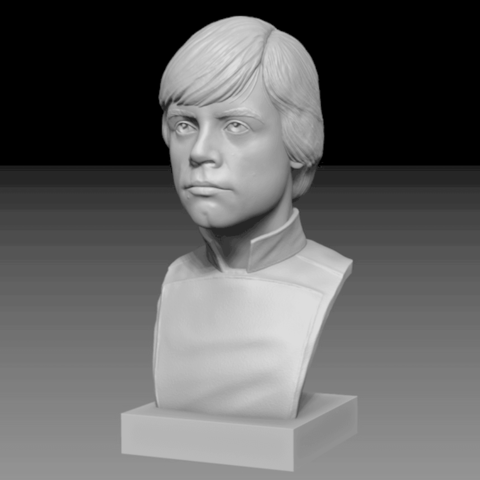 Download free OBJ file Luke Skywalker v2 • 3D print template ・ Cults