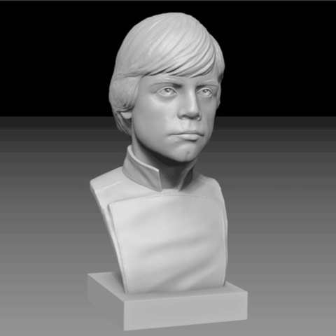 Download free OBJ file Luke Skywalker v2 • 3D print template ・ Cults