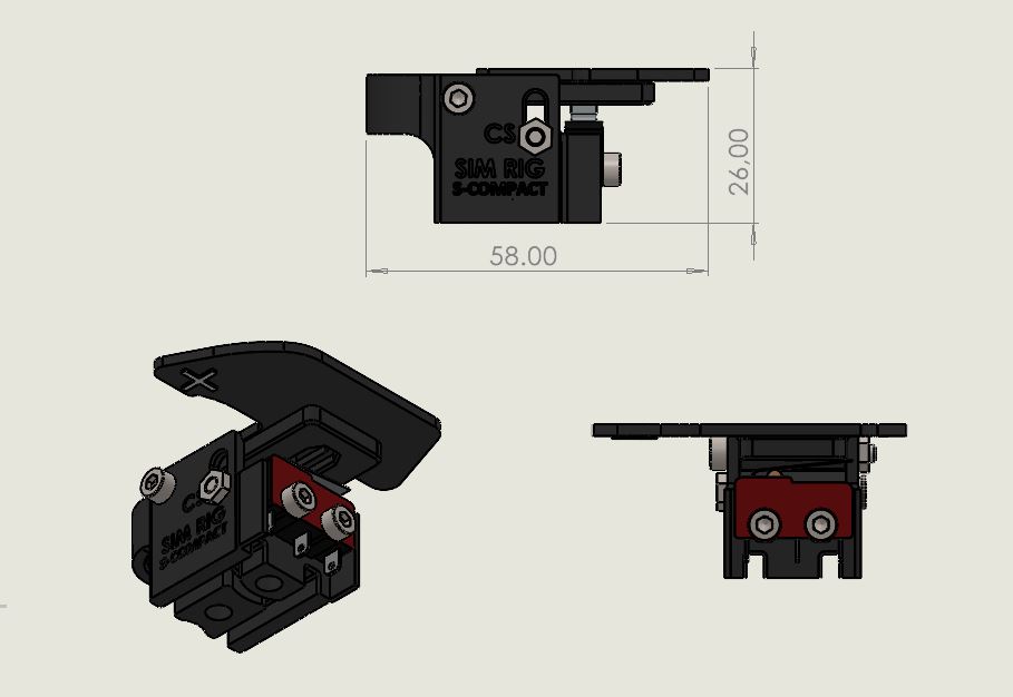 STL file SuperCompact paddle shifter・3D printer design to download・Cults