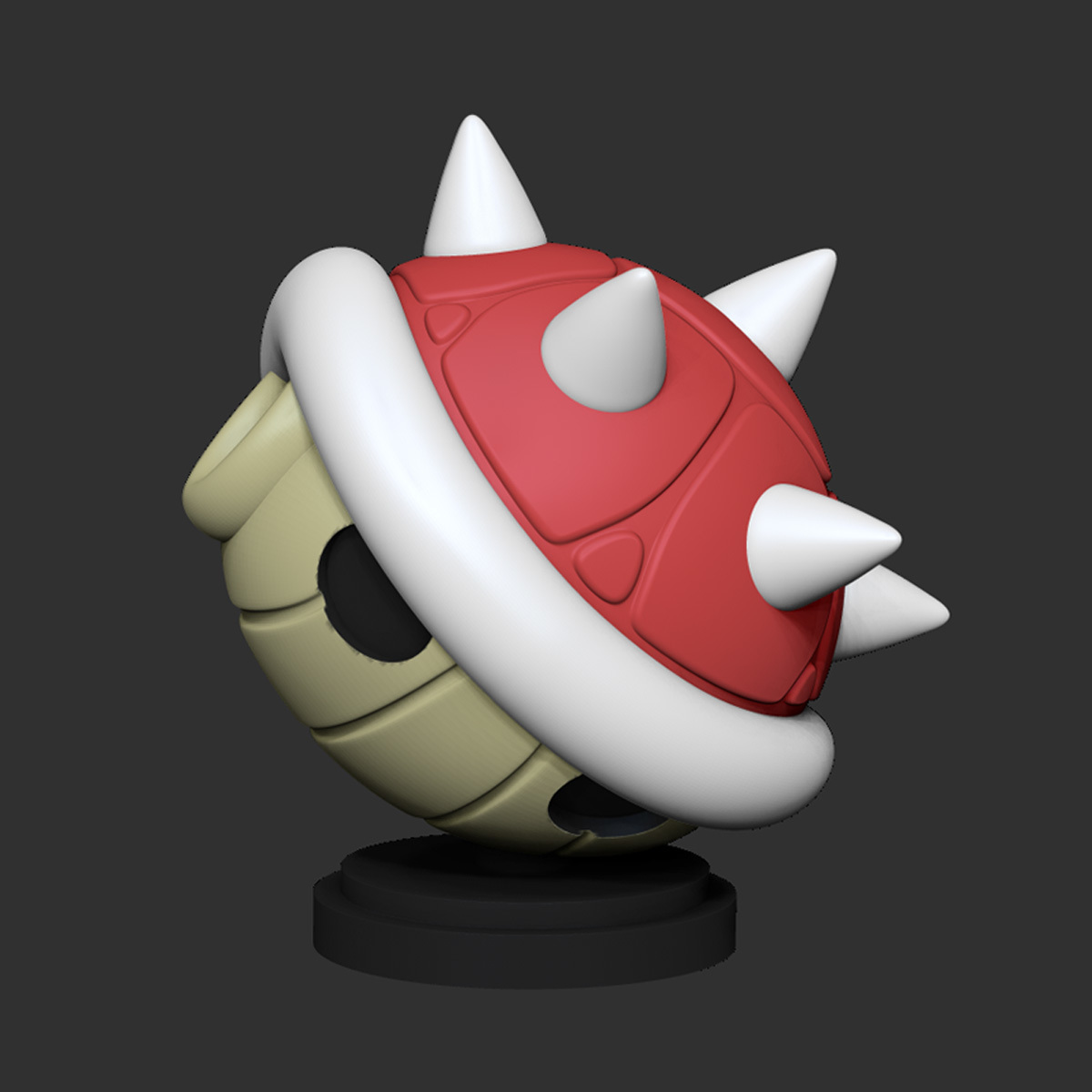 STL file Spiny Shell Mario Bross (Pen holder) 🐚・3D printable model to ...