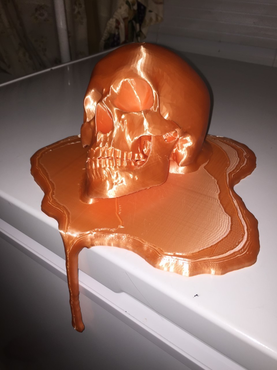 3D printing Melting Skull • made with CR-10・Cults