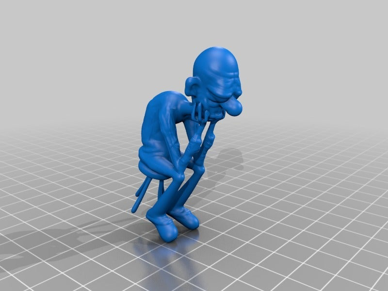 STL file BORED MAN・3D print design to download・Cults