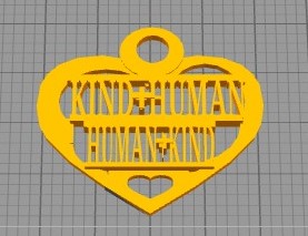 Free STL file pride month kind human keychain 🗝️・3D printing model to ...