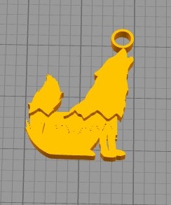 Free STL file wolf keychain・3D print design to download・Cults