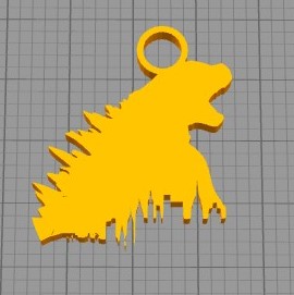 Free STL file godzilla keychains 🎨・3D printable model to download・Cults