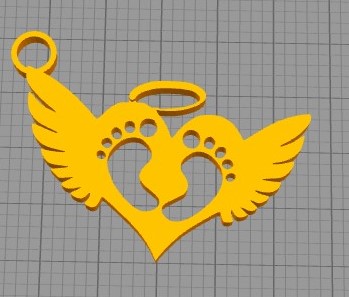 Free STL file angel baby keychain・Design to download and 3D print・Cults