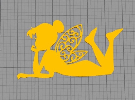 STL file tinkerbell wallart pk・3D printable model to download・Cults