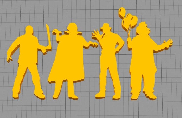 Free STL file horror wall art・3D printer model to download・Cults