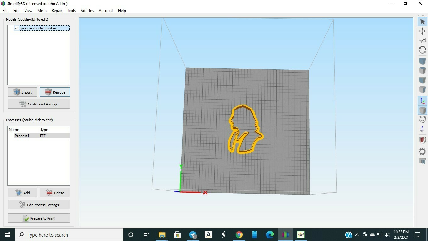 Free STL file princess bride cookie cutters 👸・3D printer design to ...