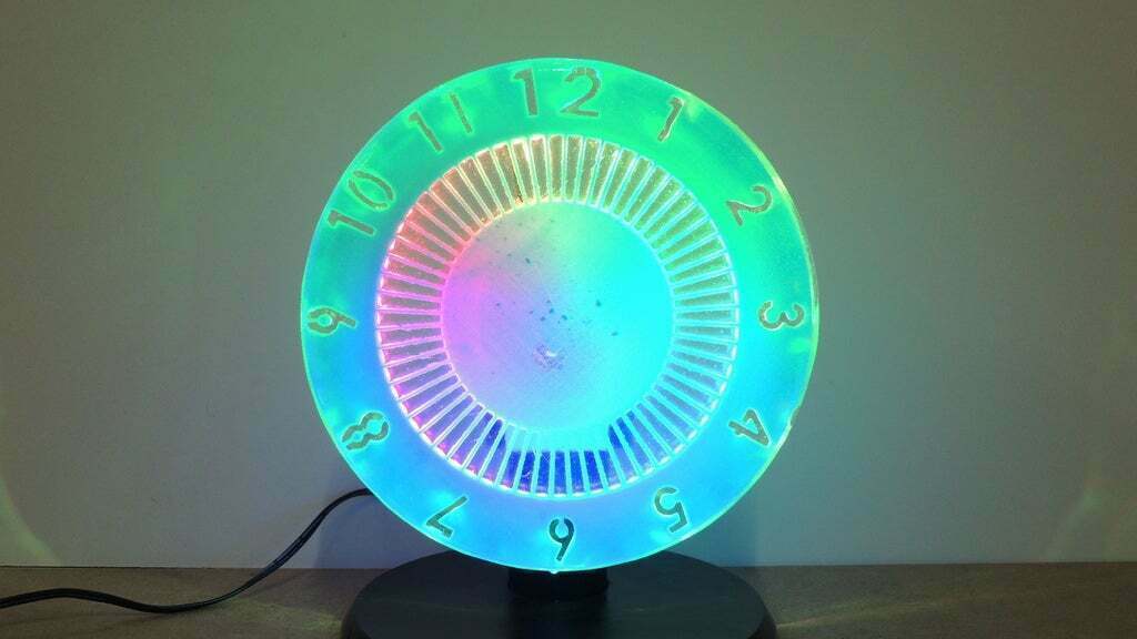 Free STL file EPOXY RESIN LED CLOCK・3D printer model to download・Cults