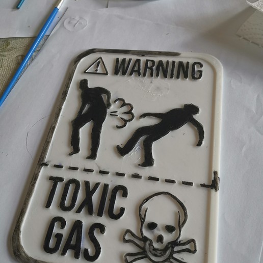 Download STL file WARNING! Toxic Gas! • 3D printer design ・ Cults