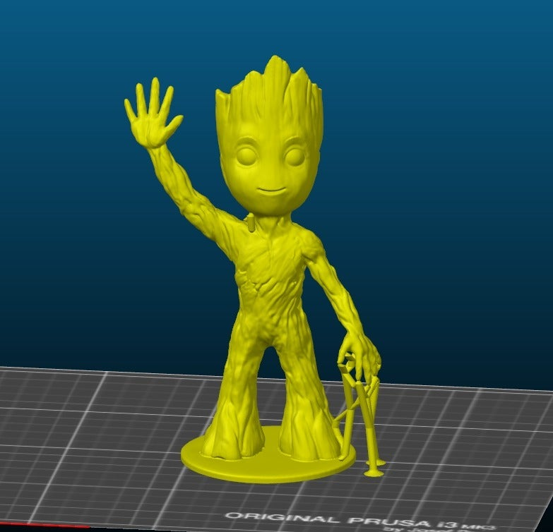Free OBJ file Baby Groot・3D printer design to download・Cults