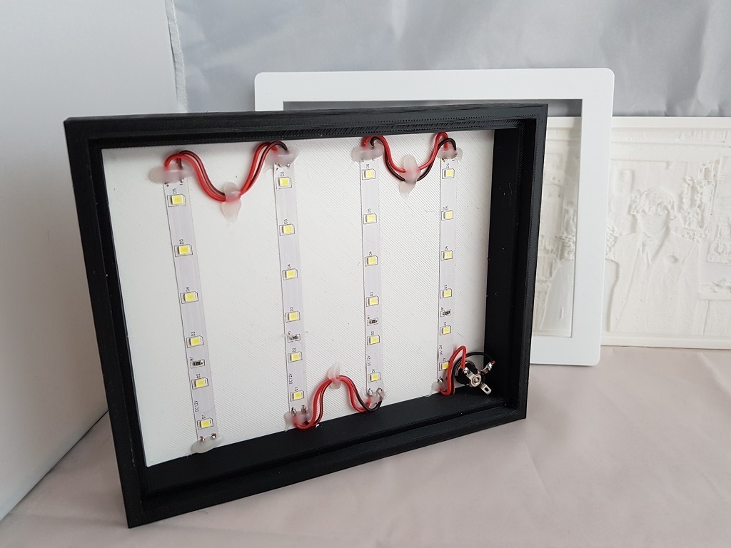 Free STL file Light Box With Basic Frame & Reflector For 150x120mm ...