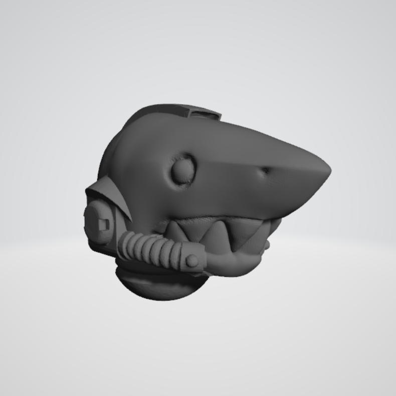 Free STL file Space Shark Helmet・3D printer design to download・Cults