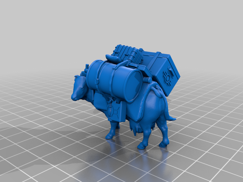 Free STL file Fallout Brahmin with Stowage・3D print design to download ...
