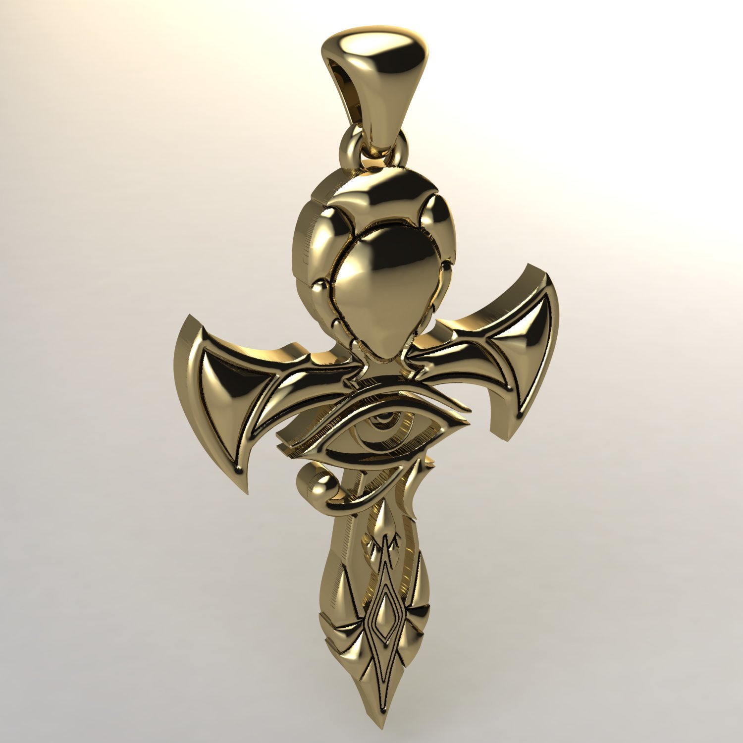 STL file Ankh cross and horus eye ・3D printable design to download・Cults