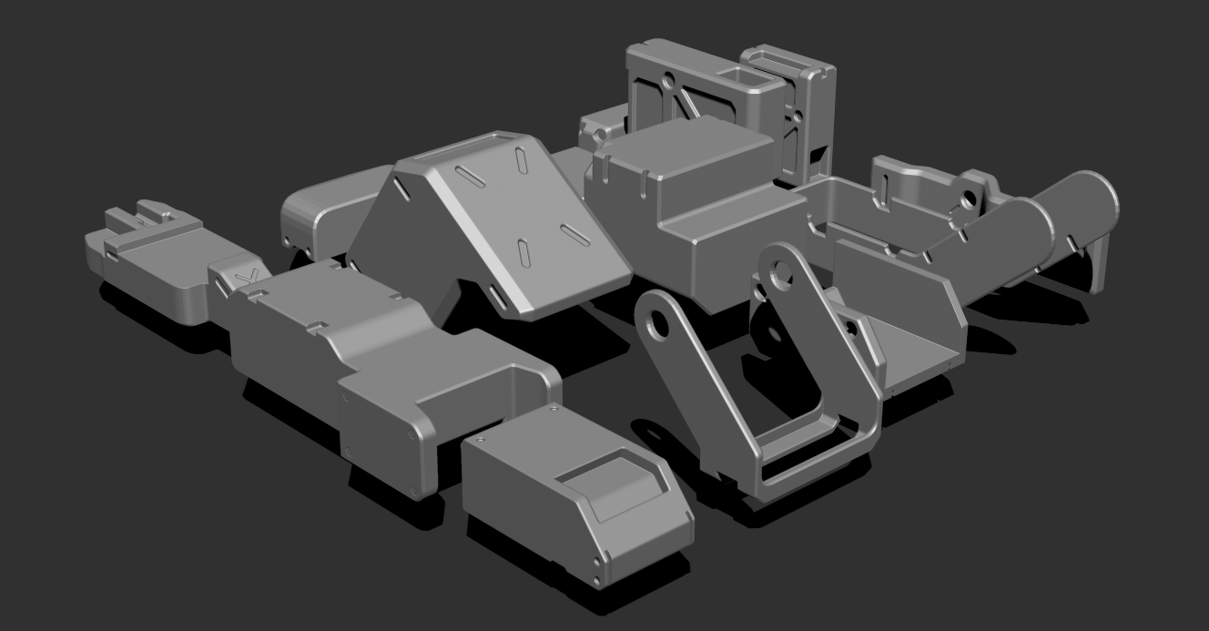 Free 3D file Basic Kit-Bash Vol1 👽・3D printer model to download・Cults