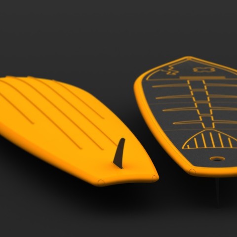 Download STL file Portable Paddle Surfboard • 3D printer template ・ Cults
