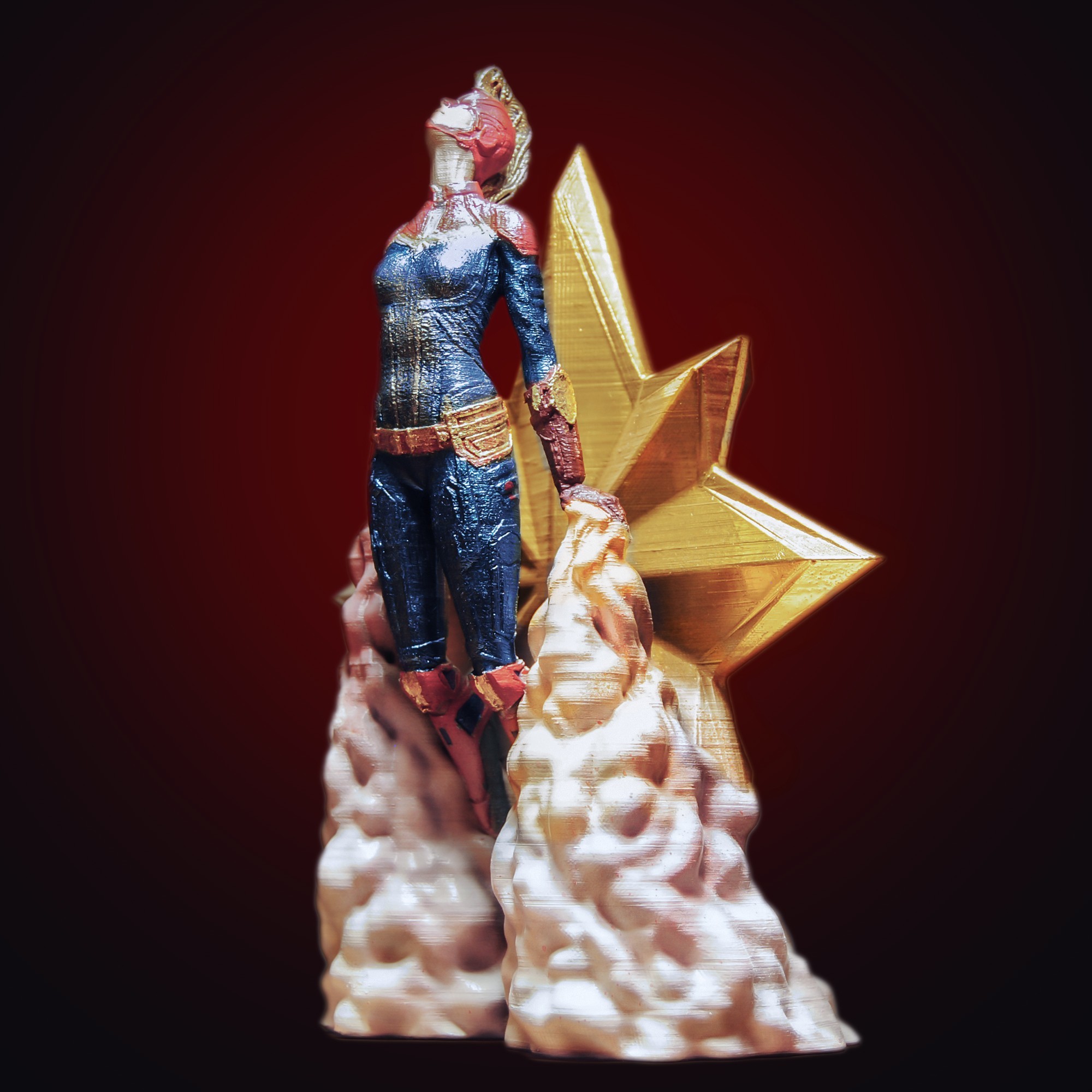 STL file Captain Marvel 🦸・3D printer model to download・Cults