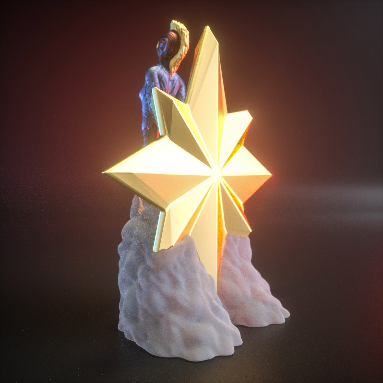 STL file Captain Marvel 🦸・3D printer model to download・Cults