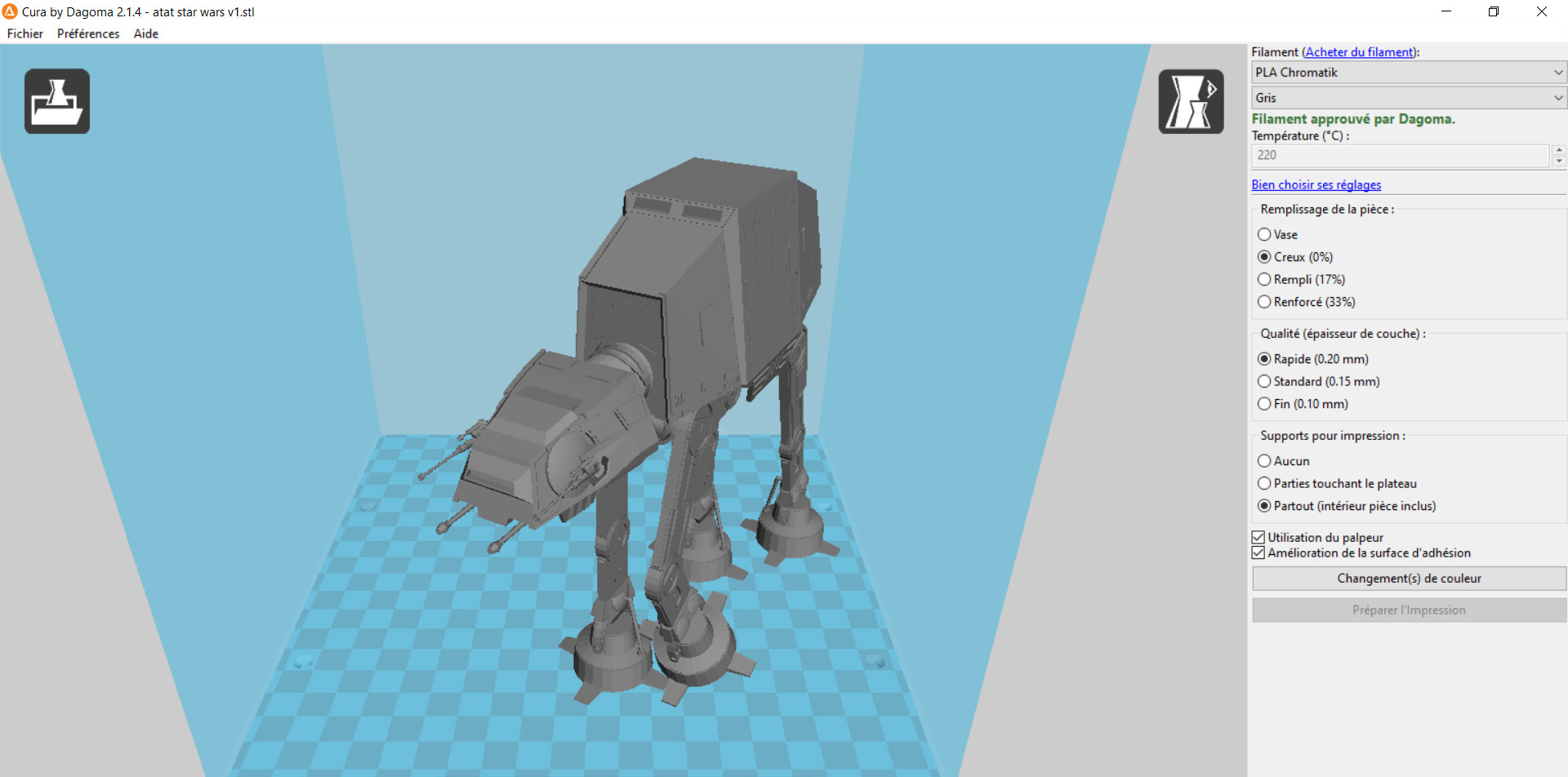 STL file Star wars AT-AT・3D print design to download・Cults