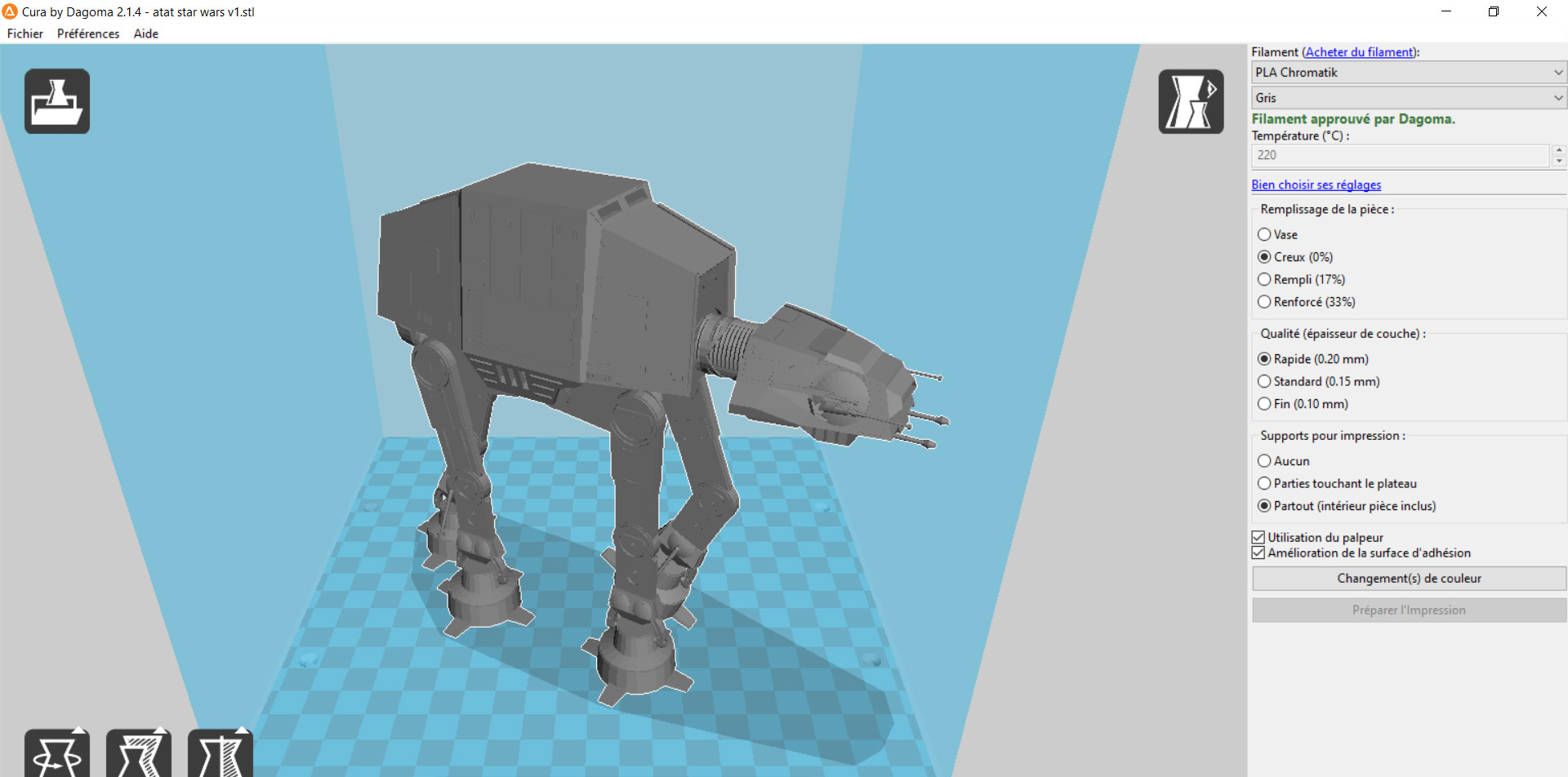 STL file Star wars AT-AT・3D print design to download・Cults