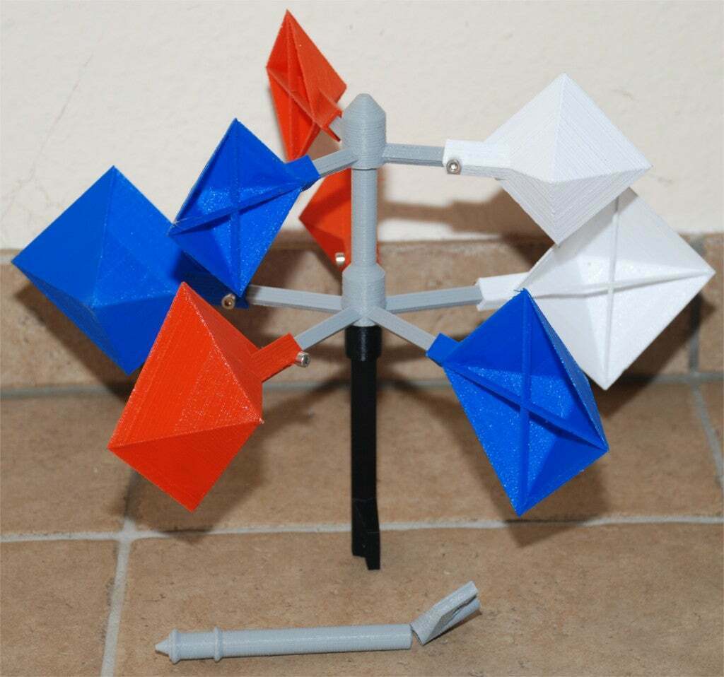 Free STL file Wind Gauge / Windspiel V4.1 (customizable) 🌬️・3D printing ...