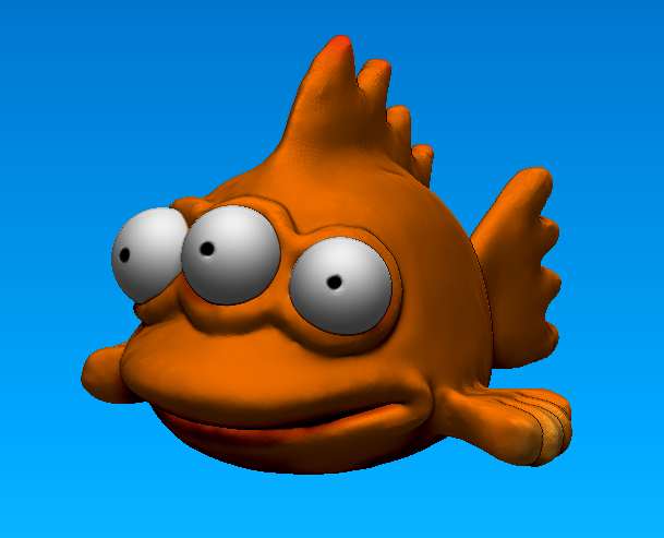 STL file Blinky fish the simpson・3D printer design to download・Cults