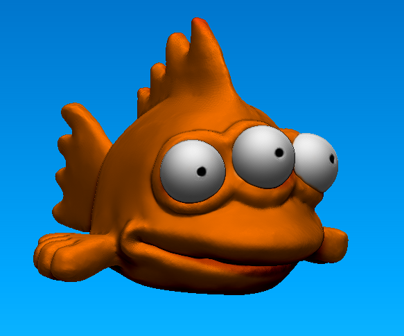 STL file Blinky fish the simpson・3D printer design to download・Cults