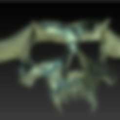 Download OBJ file Danzig mask • 3D print design ・ Cults