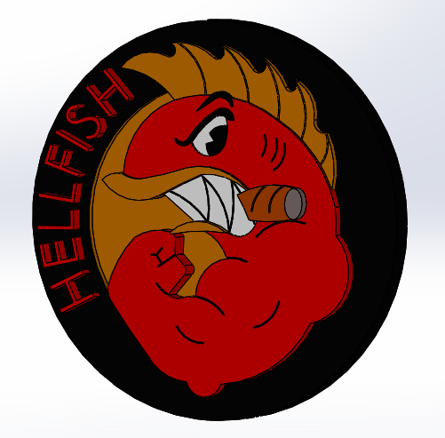 Archivo STL Hellfish (The simpsons) llavero, key chain・Plan imprimible ...
