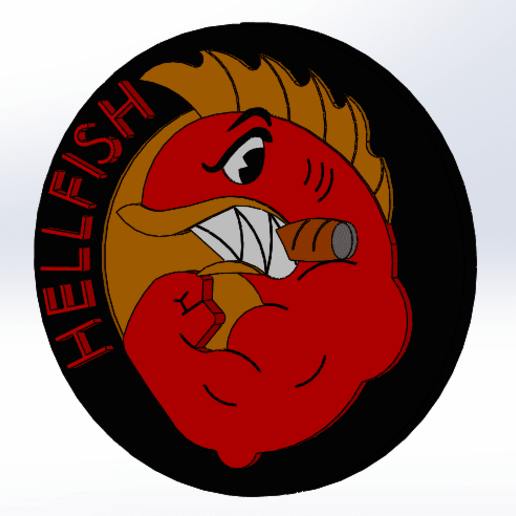 Descargar archivo STL Hellfish (The simpsons) llavero, key chain • Plan ...