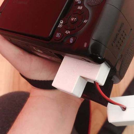 Download free STL file LP-E8 Battery for Canon 600d • 3D printing ...