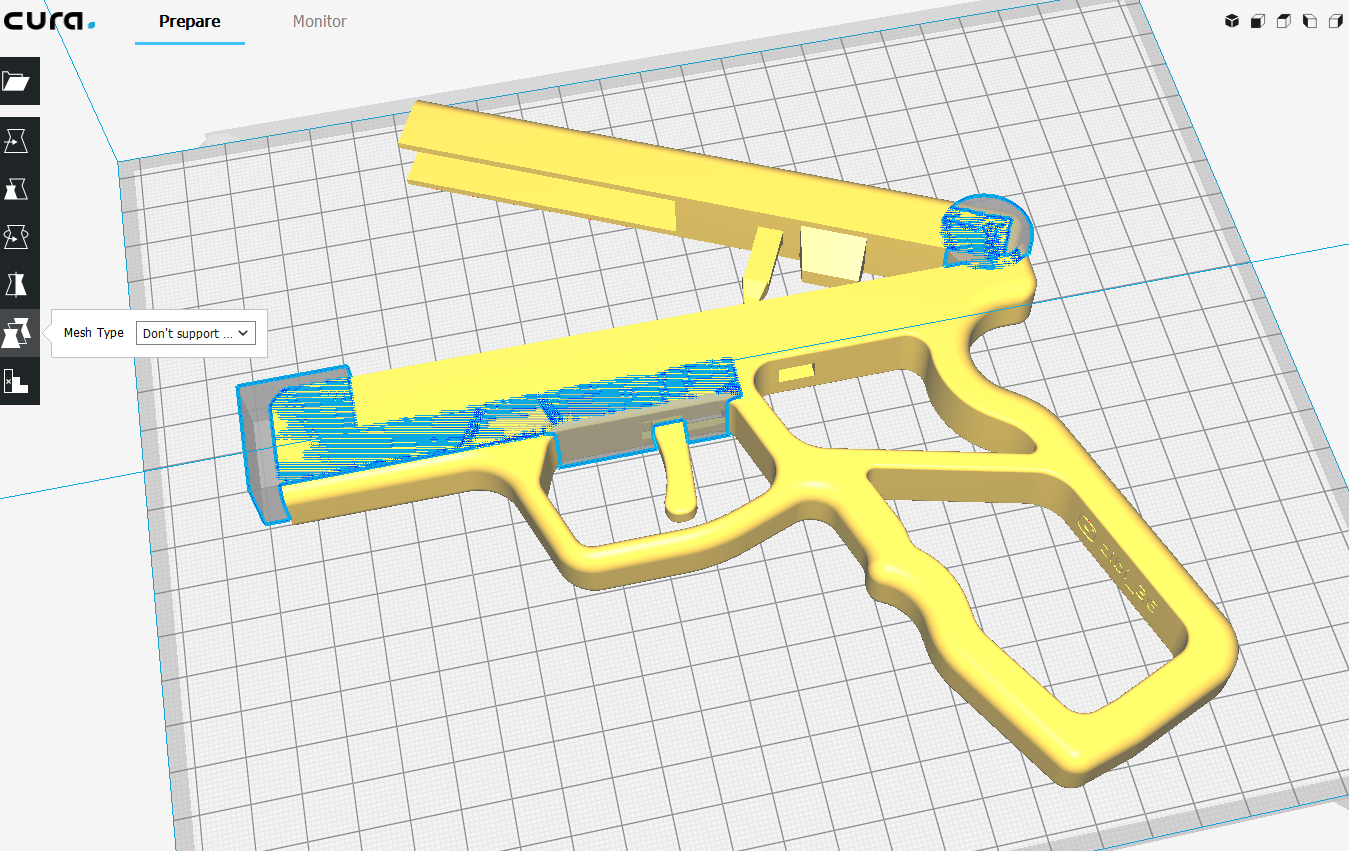 STL file lighter gun・3D printing model to download・Cults