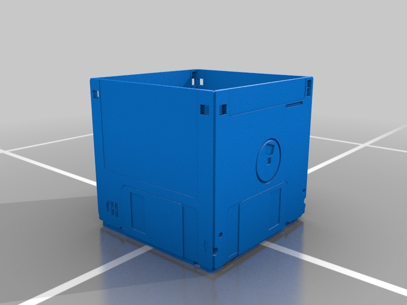 Archivo STL gratuito Caja de disquetes de 3,5・Design para impresora 3D ...