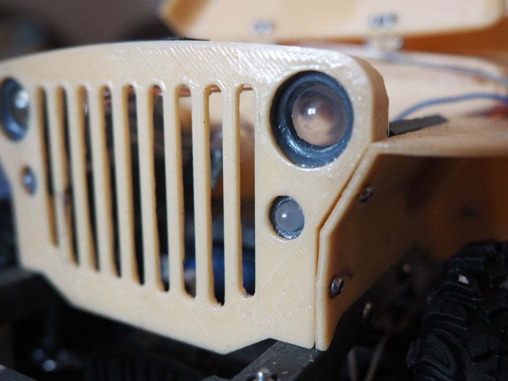 Free STL file Headlights for RC MB Jeep・3D print design to download・Cults