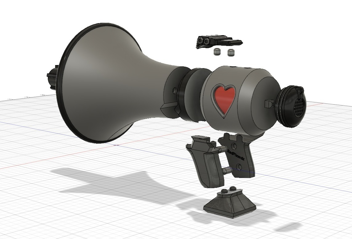 STL file Cosplay Borderlands 3 moxxi 3d model megaphone, mouthpiece ...