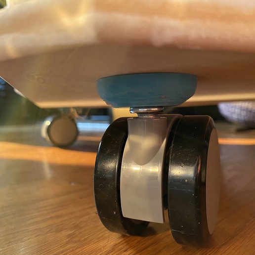 Download free STL file Office Caster Wheel Insert for Plywood or MDF ...