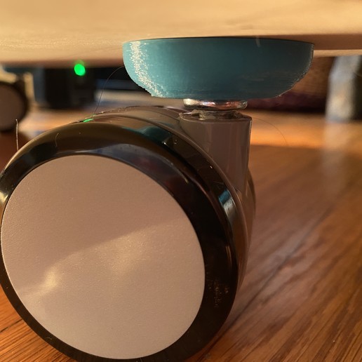 Download free STL file Office Caster Wheel Insert for Plywood or MDF ...