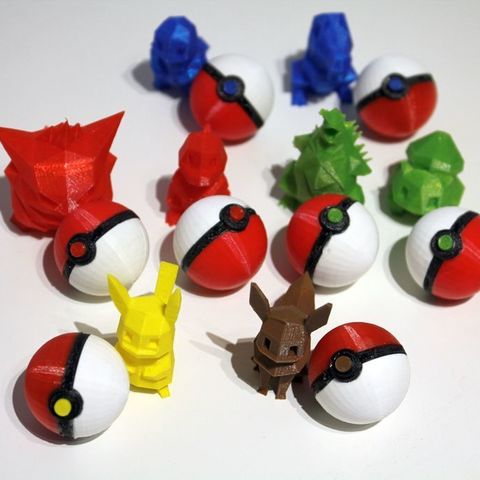Download free 3D model Pokemon Ball - easy to print and build ・ Cults
